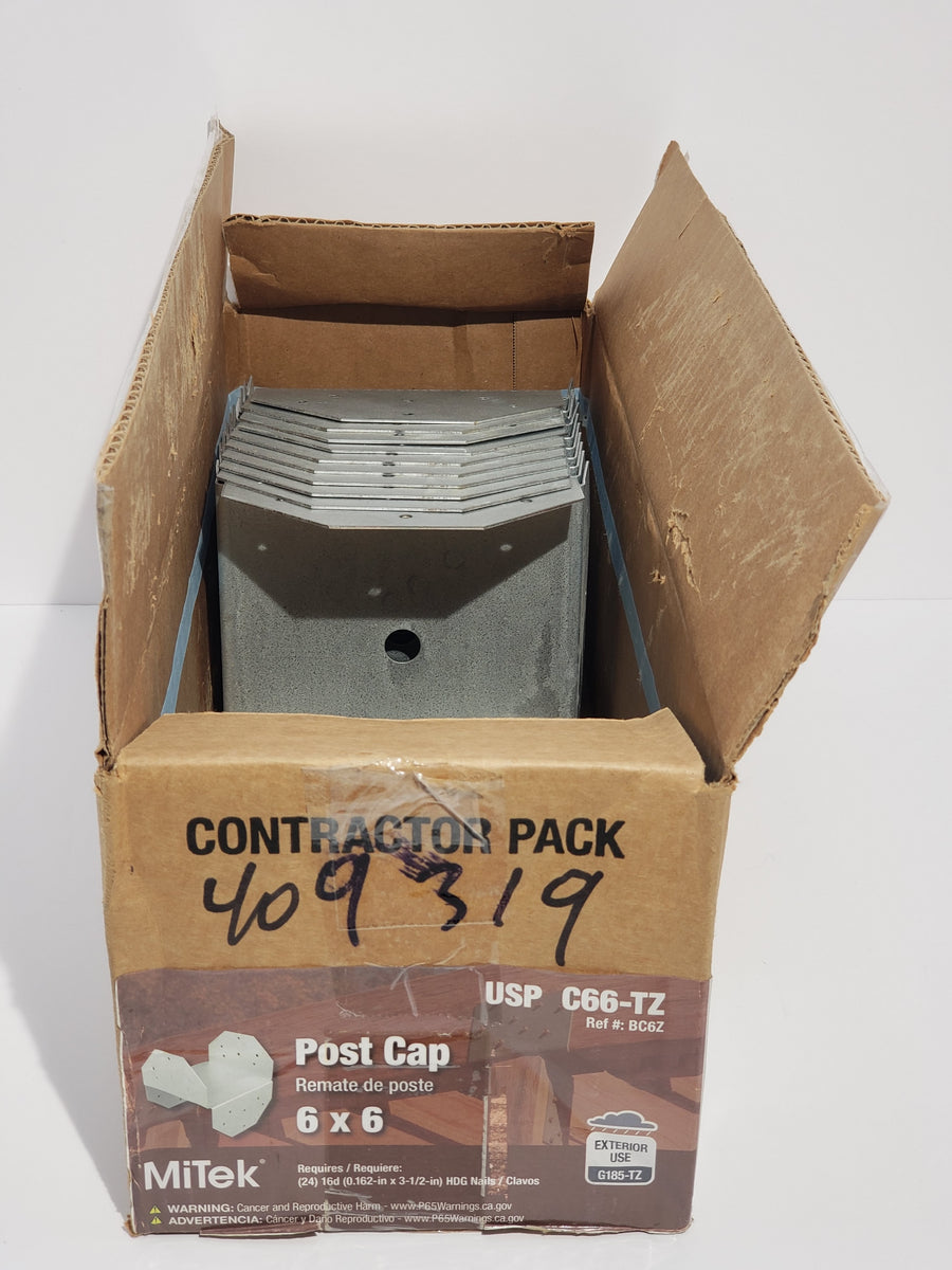Mitek 6x6 Post Cap - Box of 10 – The Squirrel's Den